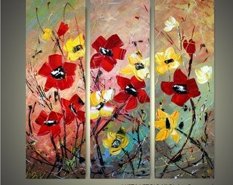 Peinture triptyque | Etsy