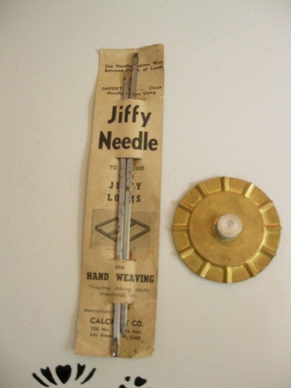 Vintage Metal Daisy Loom For Yarn Flowers AND Vintge Jiffy