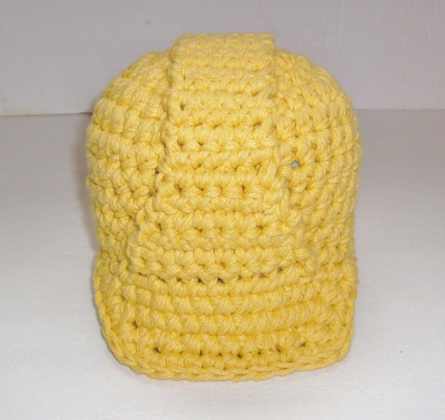 Crochet hard hat for a little construction worker by RachelsCloset
