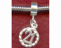 Popular items for 21st birthday charm on Etsy