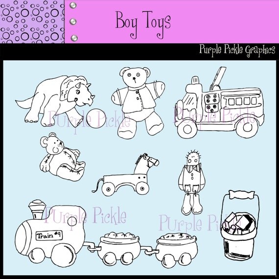 Items similar to Baby Boy Digital Stamp Graphics on Etsy