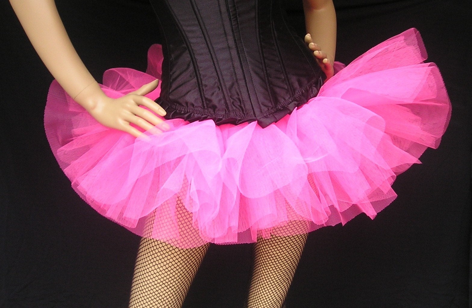 BRIGHT PINK Tutu poofy skirt Goth Small Any Size