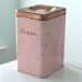 Pink Metal Sugar Canister