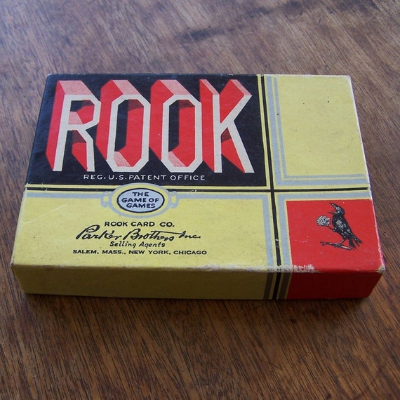 Vintage Rook Card Game with Directions and Original by bonesinger