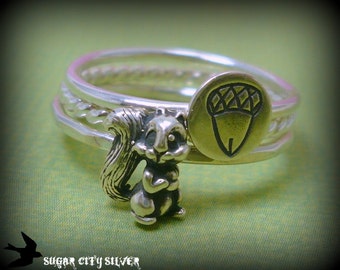 Squirrel ring | Etsy