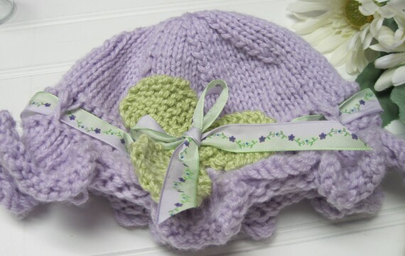 Knitting Pattern Little Girl's Hat and Bag Child 3-10
