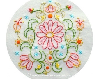 Embroidery Pattern Rococo Sunset PDF