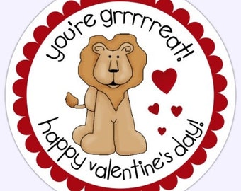 Lion valentine | Etsy