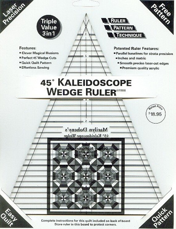 45 Degree Kaleidoscope Wedge Ruler Marilyn Doheny
