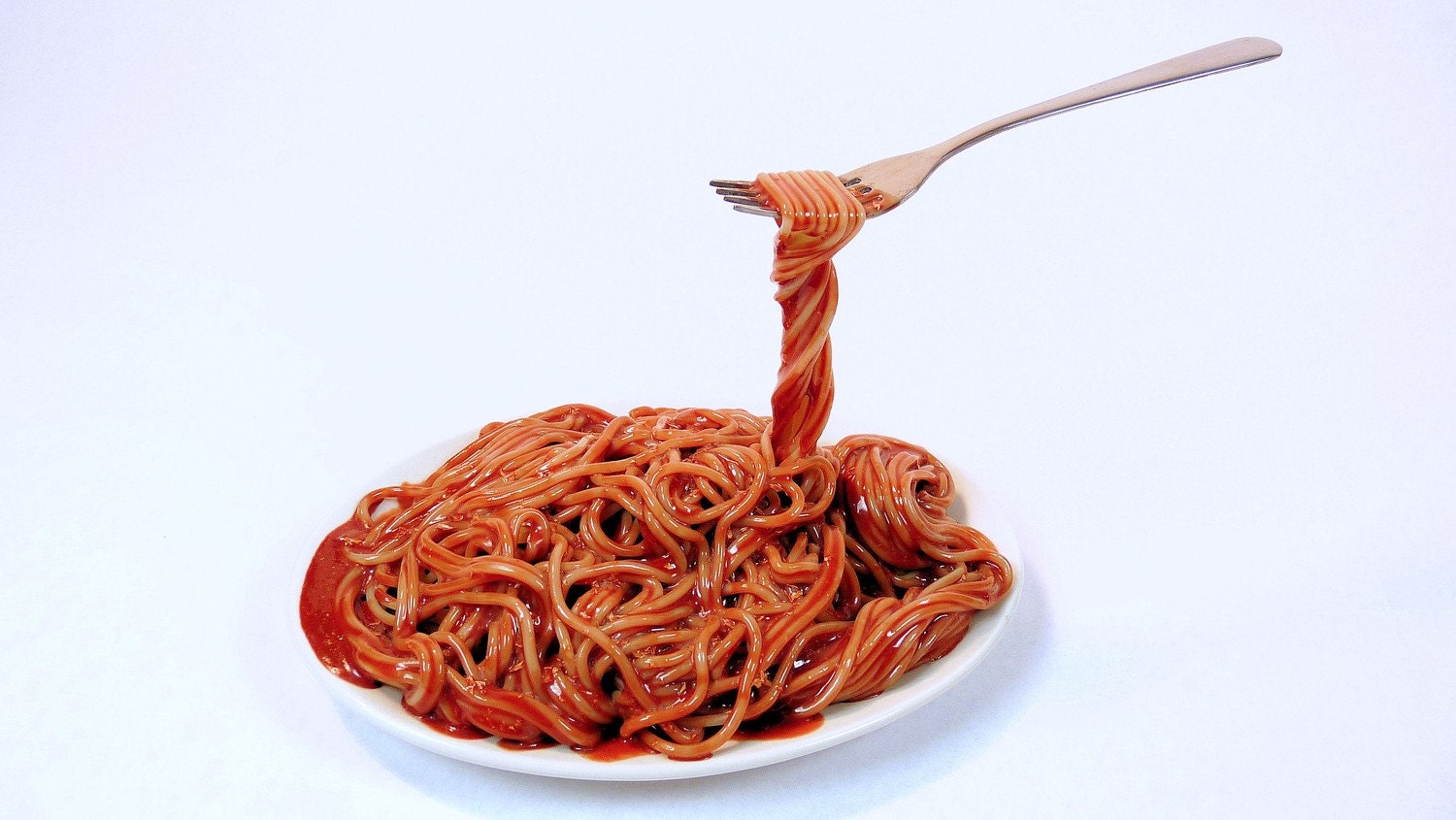 POP Art Sculpture Plate of Spaghetti with Fork 1978