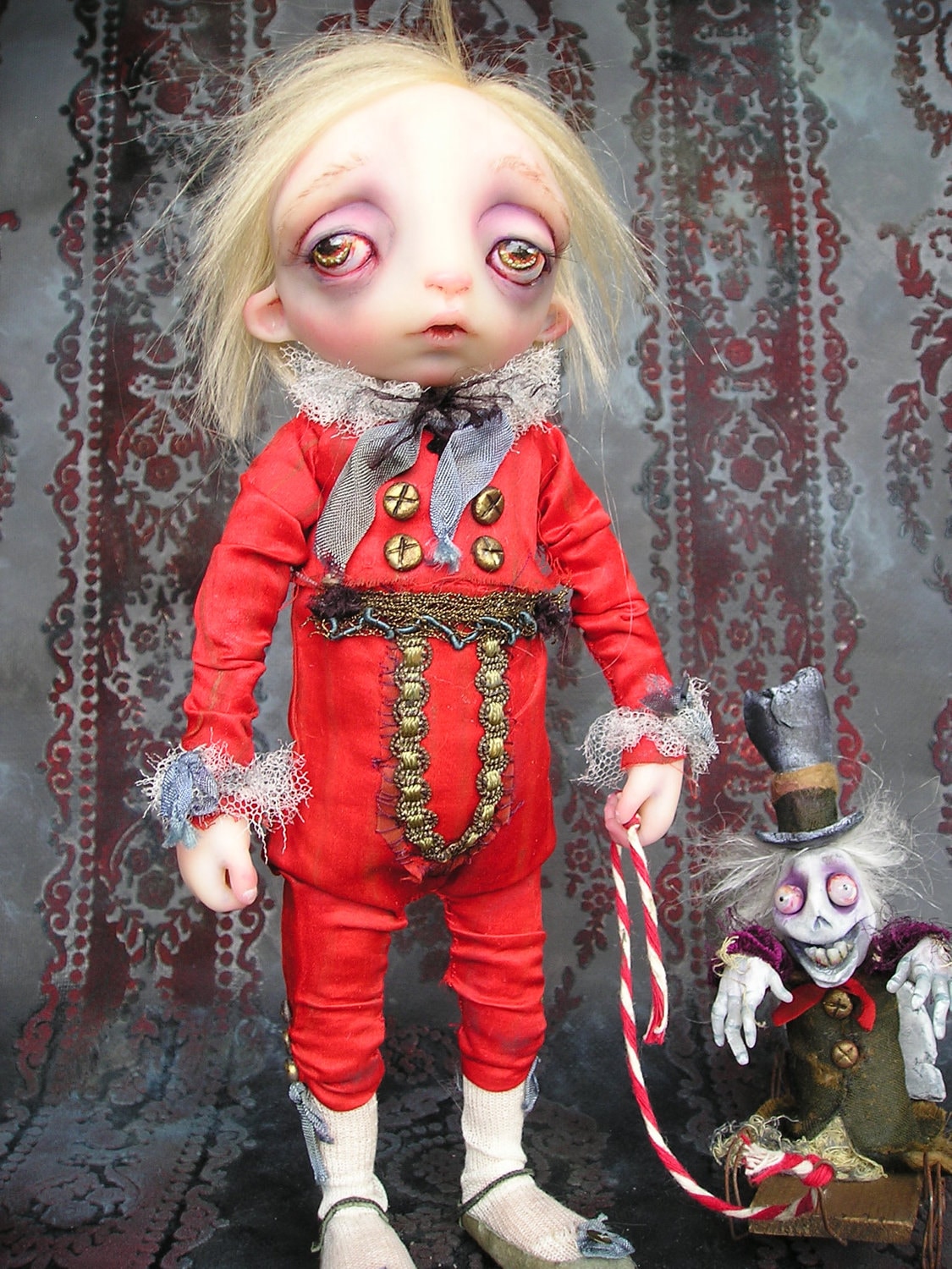 Ooak Victorian Gothic Macabre Ghost Doll By Gail Lackey