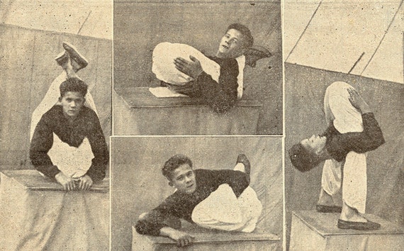 Sideshow Contortionist Vintage Promotional Card