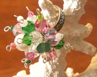 Beaded Cluster Bracelet Silver She Sells by WhatAGirlWantsAcc