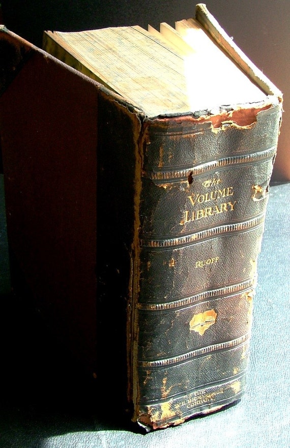 Vintage Book The Volume Library 1911 RUOFF