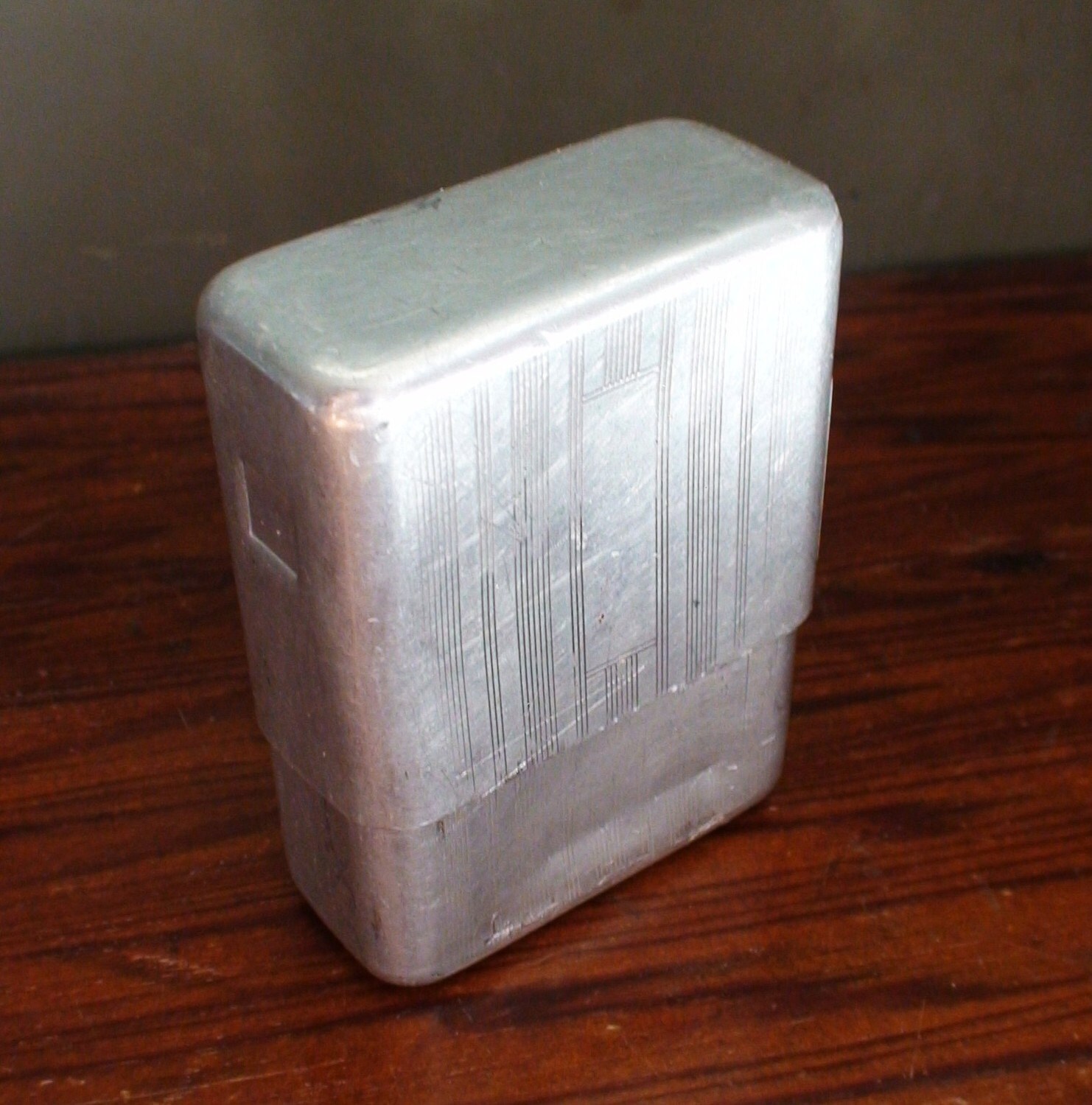 Vintage Aluminum Cigarette Case
