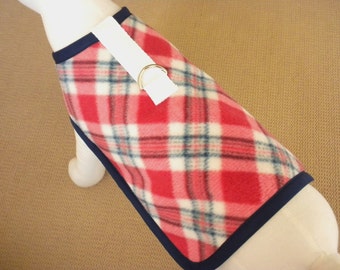Racing Checkered Flag Fleece Dog Harness Coat