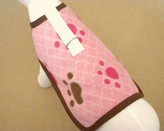 Racing Checkered Flag Fleece Dog Harness Coat