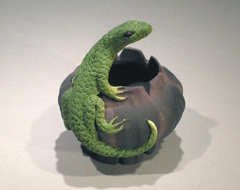 Unique ceramic lizard related items | Etsy