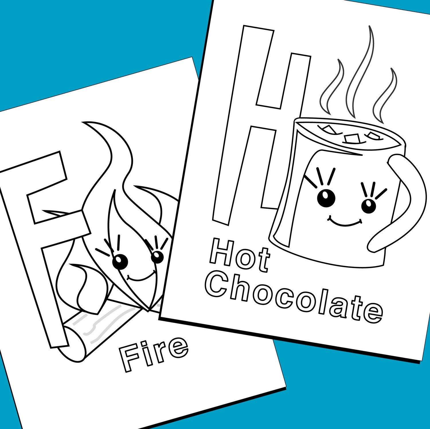 Coloring Pages Winter Alphabet