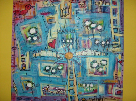 FAMILY PORTRAITS Original Abstract Painting by Faithart on Etsy