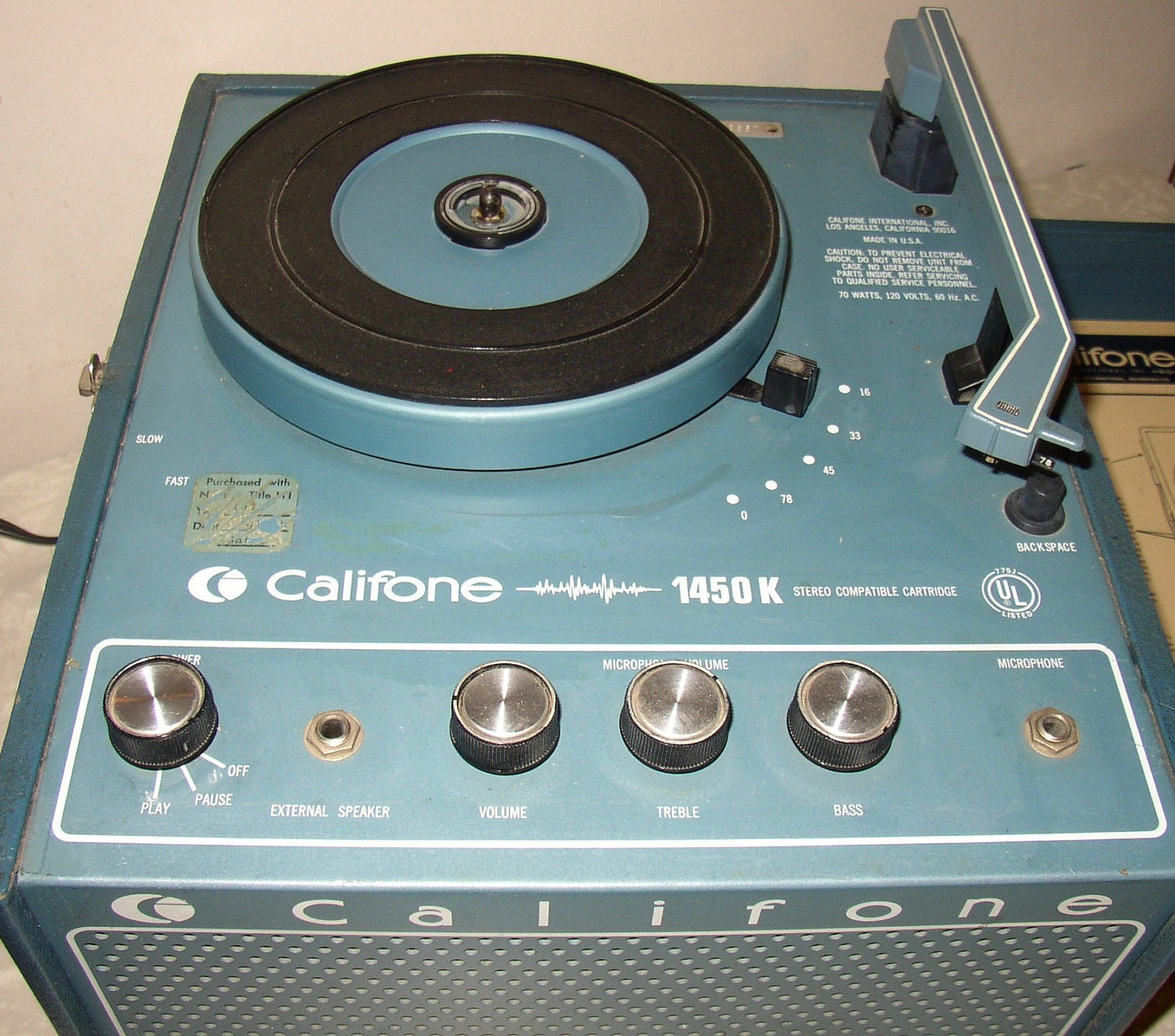 Vintage Califone Record Player