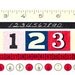 Cavallini & Co. Paper Masking Tape Numbers Set 5 by craftyjapan