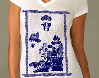 Blue willow china | Etsy