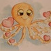 Octopus Valentine Card Happy Valentines Day Greeting Card