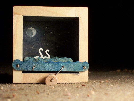 ghost swans hand crank automata ghost swans hand crank automata