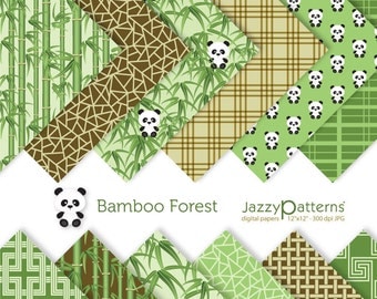 Panda and bamboo | Etsy
