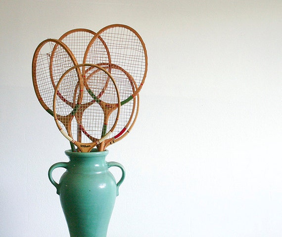 Vintage Badminton Rackets Collection of 6