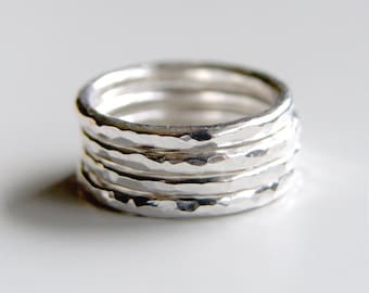 Sterling Silver Beaded Band Simple Sterling by LuttrellStudio