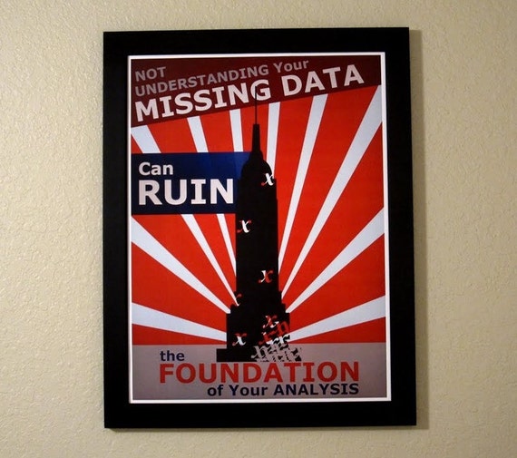 Statistics Propaganda Poster Missing Data