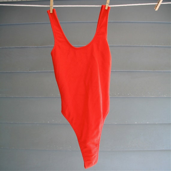 Vintage 1980s Dance France Thong Leotard