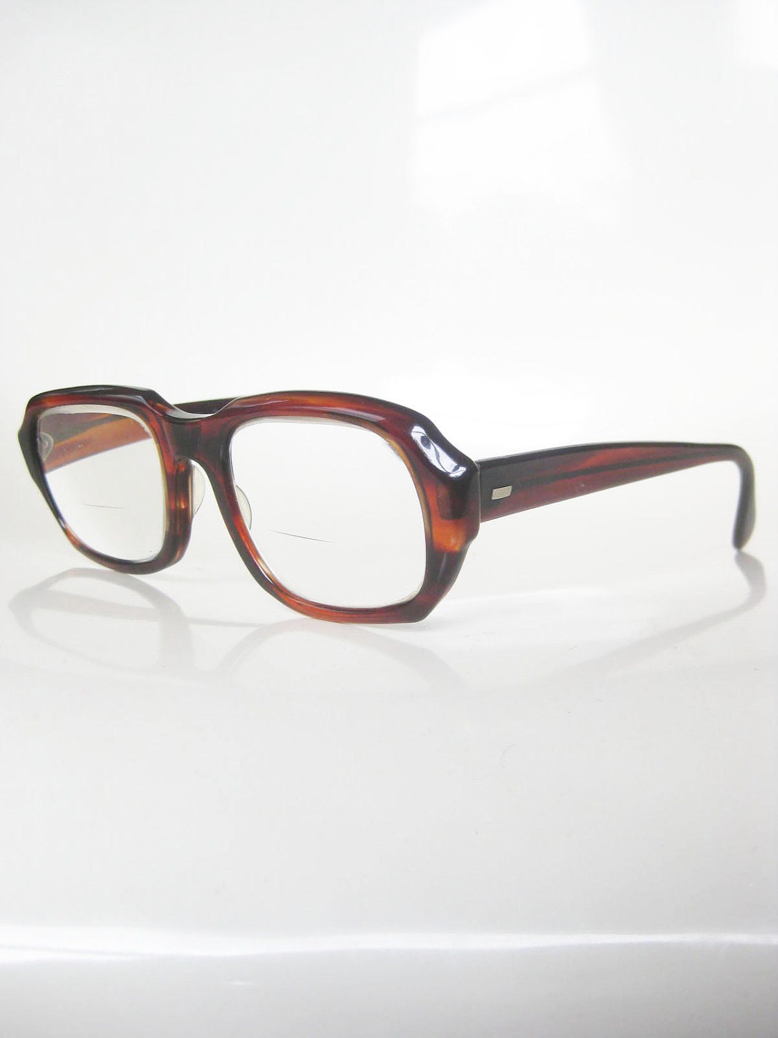 Vintage 1960s MENS Glasses Eyeglasses Horn Rim CHUNKY Vintage 1960s MENS Glasses Eyeglasses Horn Rim CHUNKY
