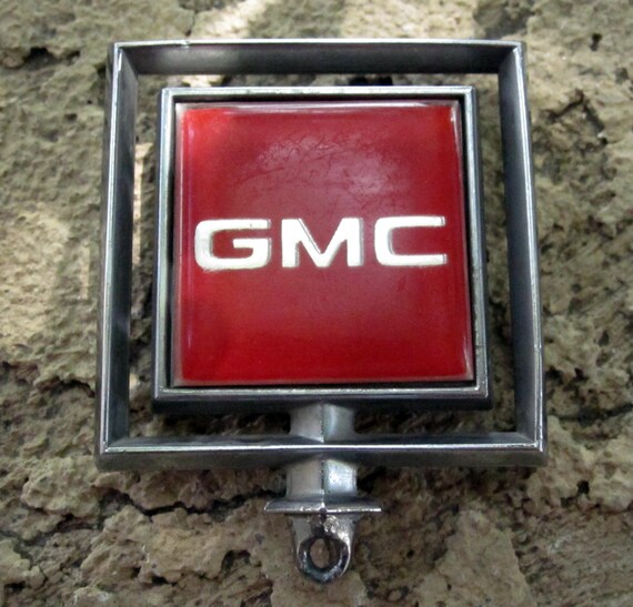 Vintage 1970s GMC Hood Ornament / Retro Emblem
