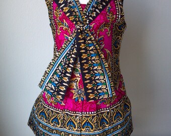 Dreaming in Pink Dashiki / Girls Dashiki Dress / African Fabric Dress