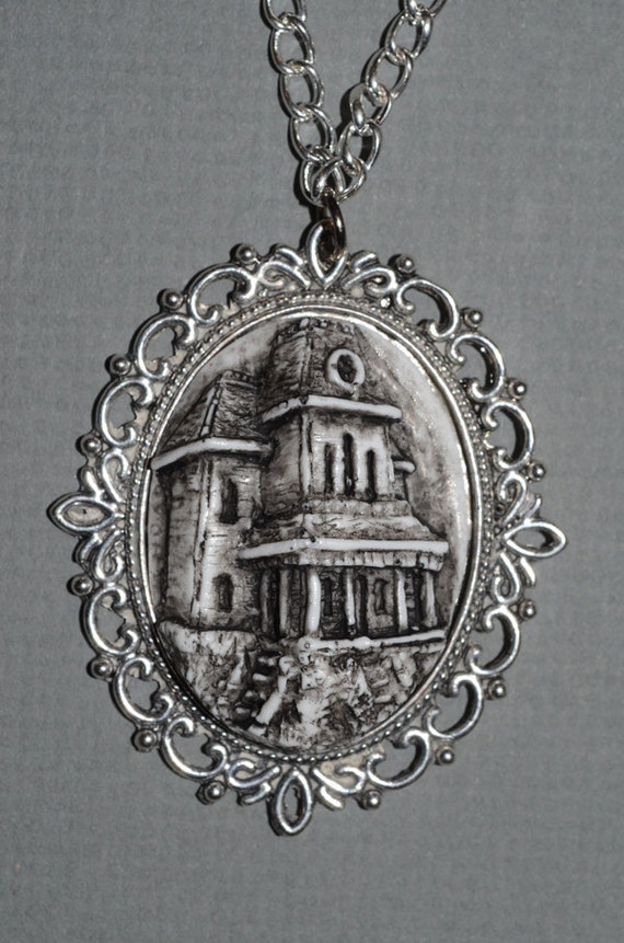 Horror Necklace Halloween Jewelry Necklace Cameo Psycho