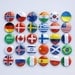 Flags Of The World Buttons Set of 30 Pinbacks by theangryrobot