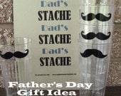 Items similar to Father's Day DAD'S STACHE, printable gift tag ...