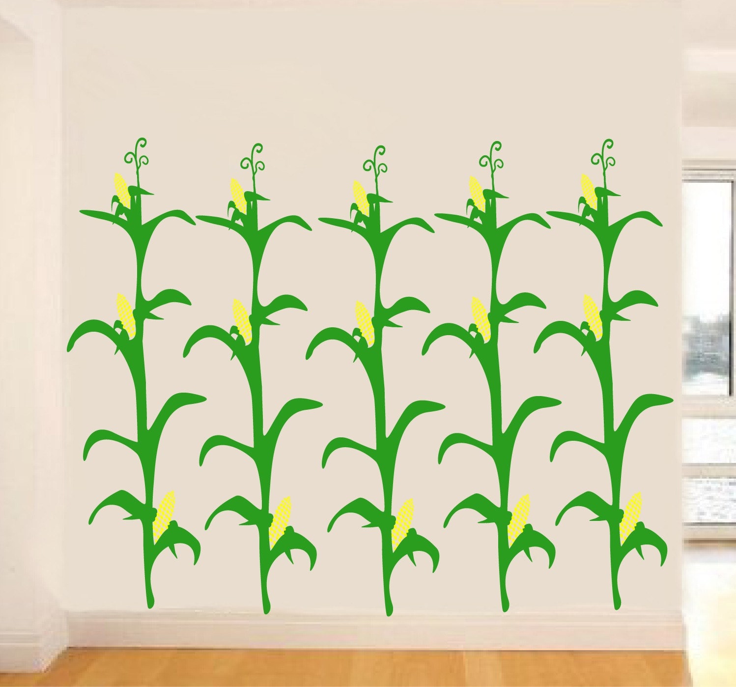 On The Farm Corn Stalks wall decals by XpressionsThatStick on Etsy