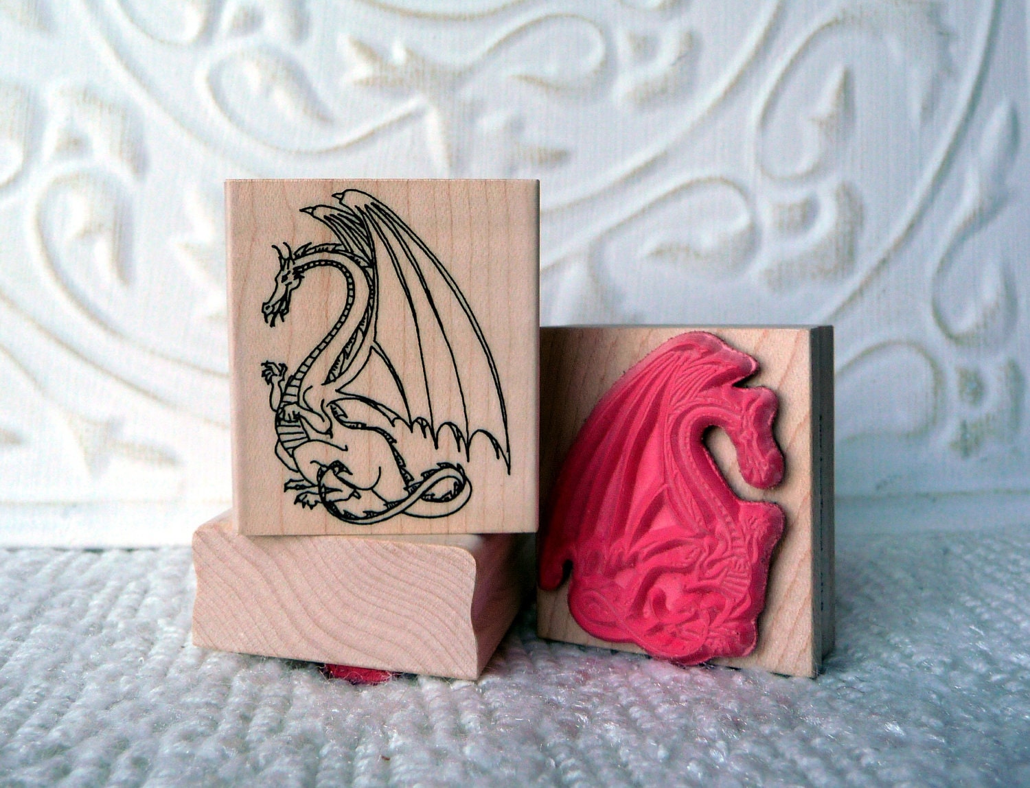 Dragon rubber stamp from oldislandstamps