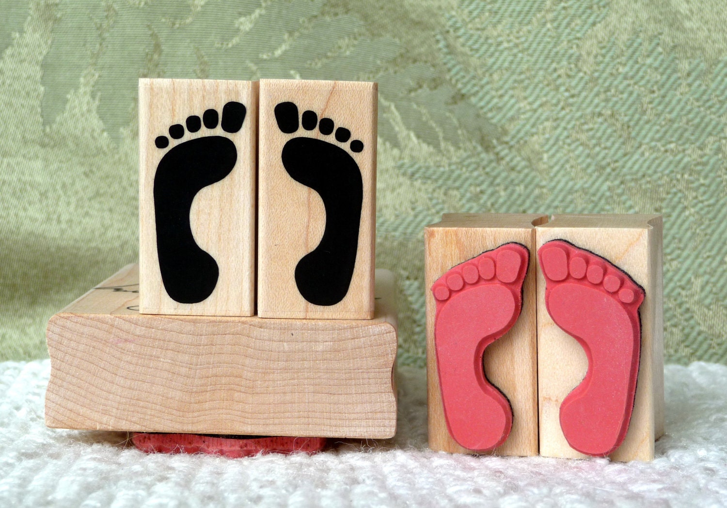 Bare Feet rubber stamps from oldislandstamps