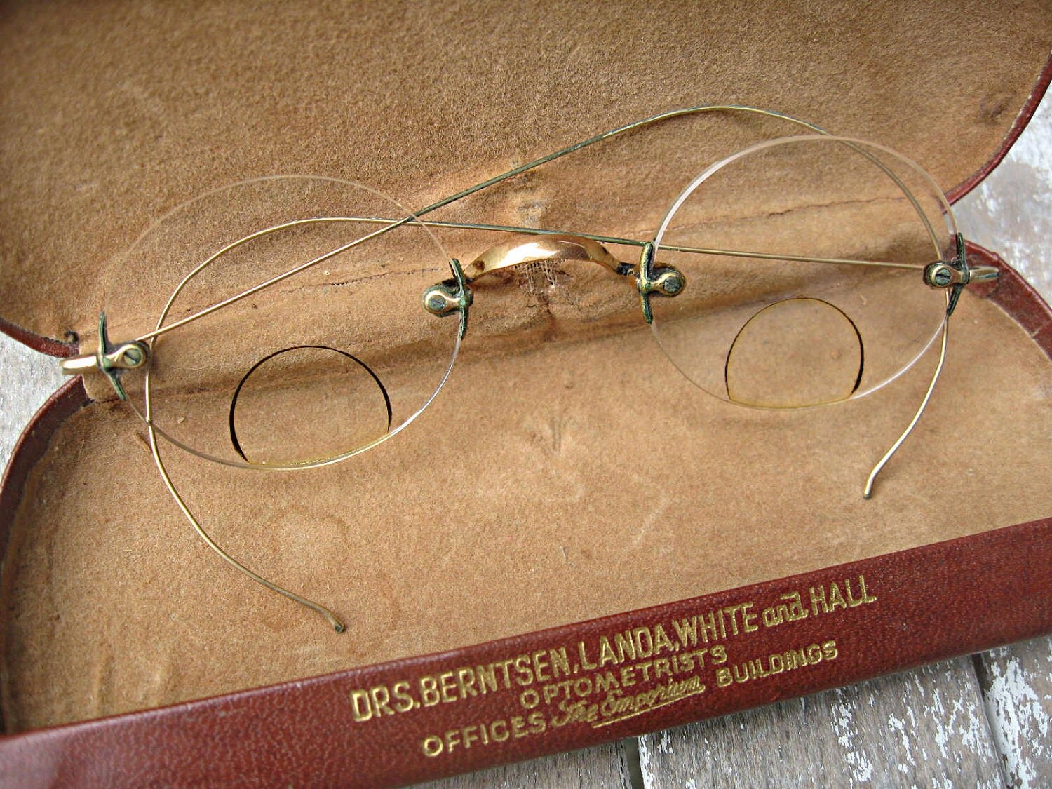 Antique eyeglasses/bifocals 1800's Emporium Dept. store
