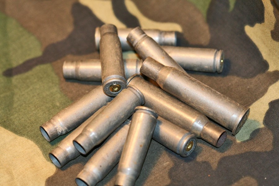 SG-35 25 Spent Shotgun Shell Casings Metallic Bullets Great