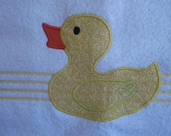 YELLOW DUCK Bath Towel Bath Time Fun Duck Towels Quack or