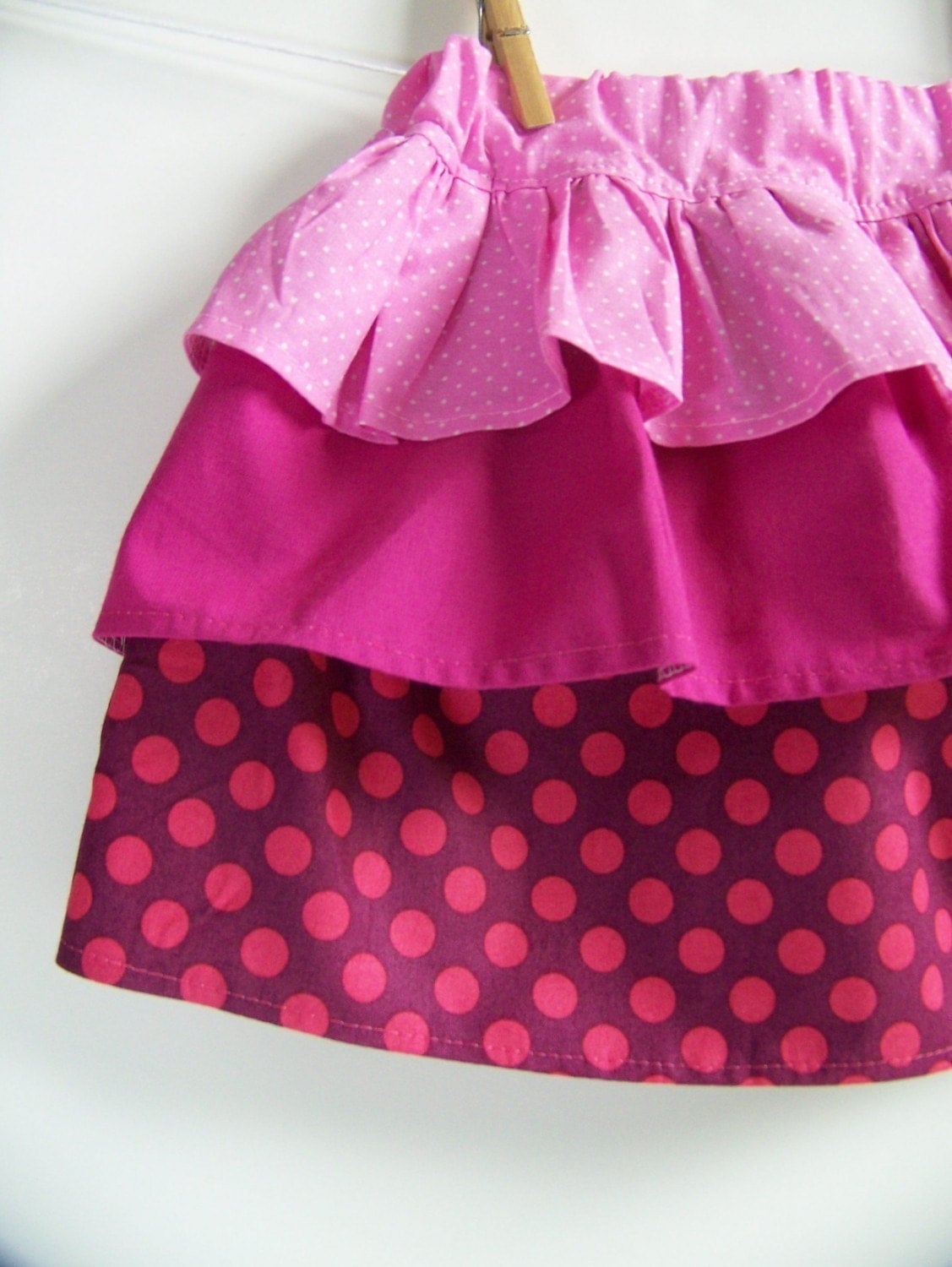 Girls Layered Skirt Sewing Pattern Sizes 0-6m 6-12m by OwlyBaby