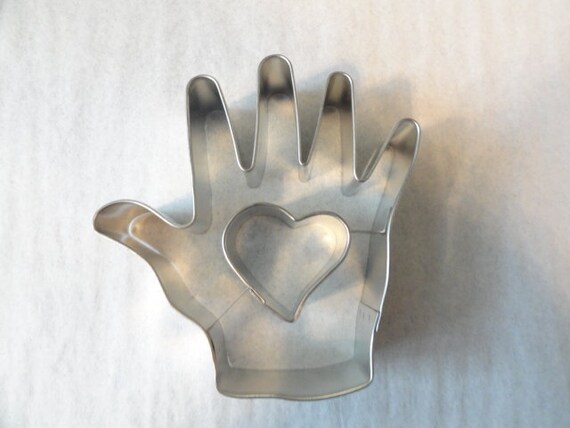 HEART in HAND Cookie Cutter 4 inches