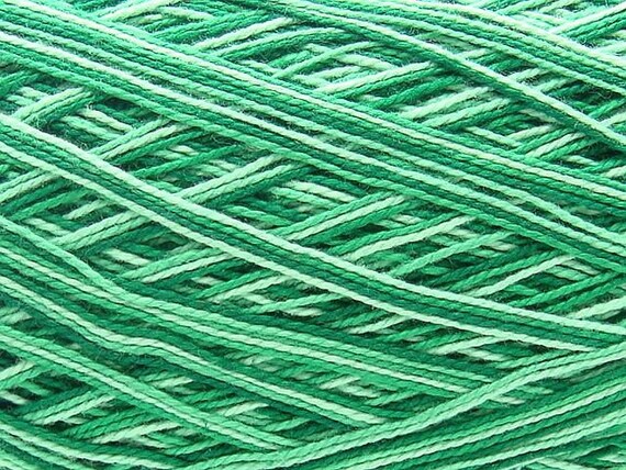 Free Ship Clea Variegated Green size 10 Crochet Cotton Thread