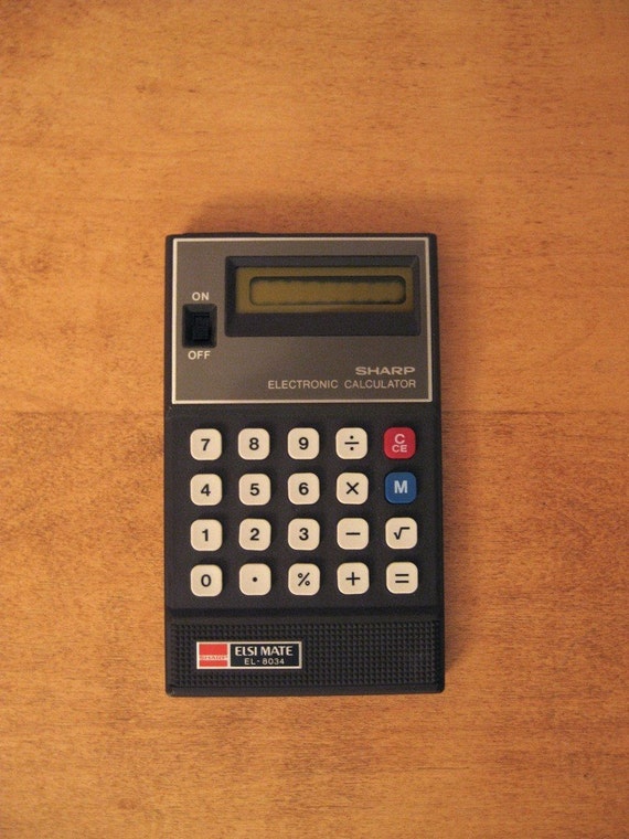 Items similar to Vintage Sharp Elsi Mate Calculator on Etsy